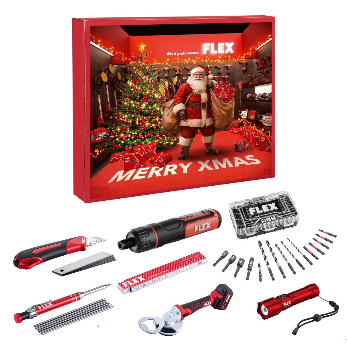 Flex Adventskalender 2025 inkl. limitierter Artikel – Schleiftitan.de